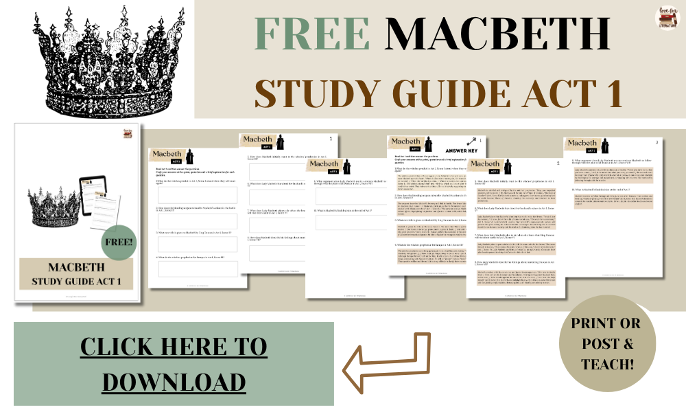 The Ultimate Shakespeare’s Macbeth Summary + Teaching Bundle - Love for ...