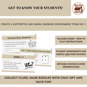 Back to School Get to Know You Icebreaker Activity - Start the Year ...