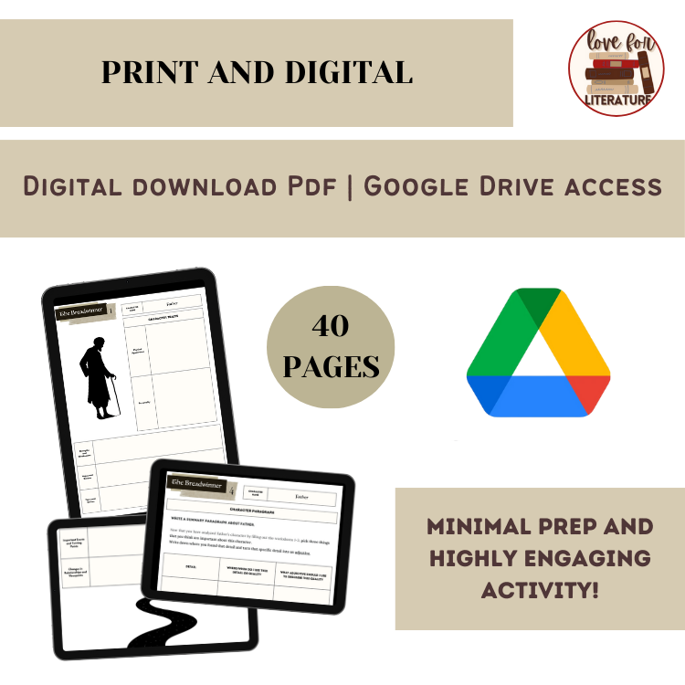 "The Breadwinner" Reading Activities to Teach with Depth and Purpose ...